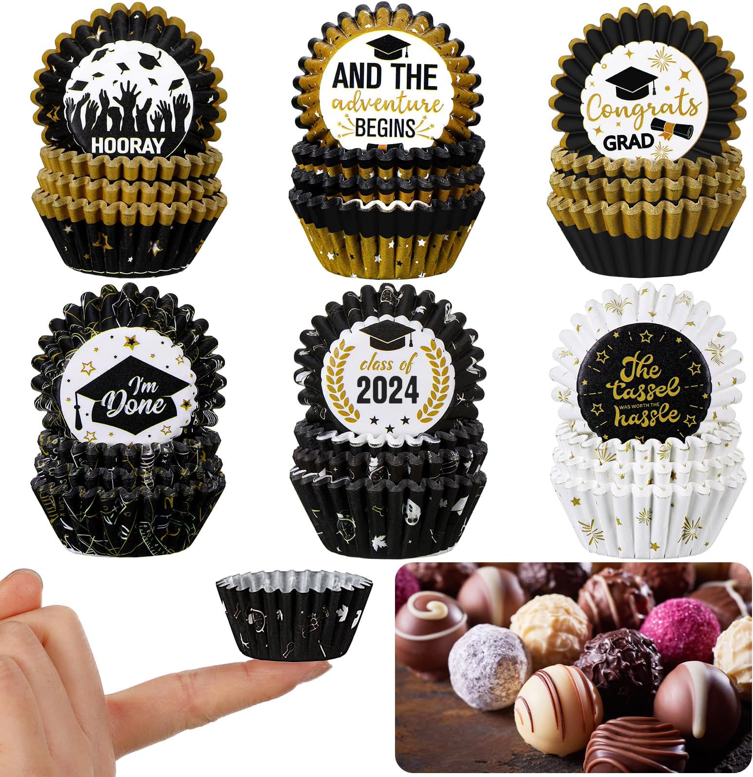 Amazon.com: AUGSUN 800pcs Easter Mini Cupcake Liners, Easter Mini ...