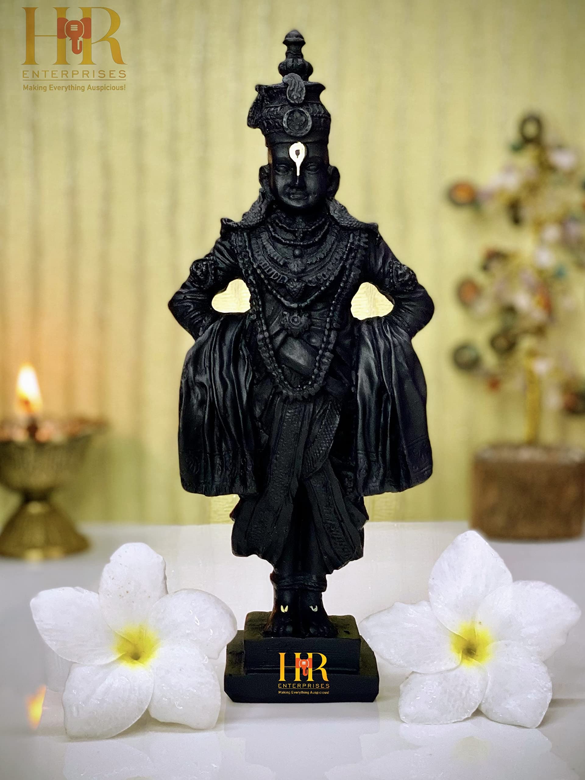 Buy HR Enterprises ( V 99 Black) Vitthal Statue,Vitthal Rukmini Statue ...