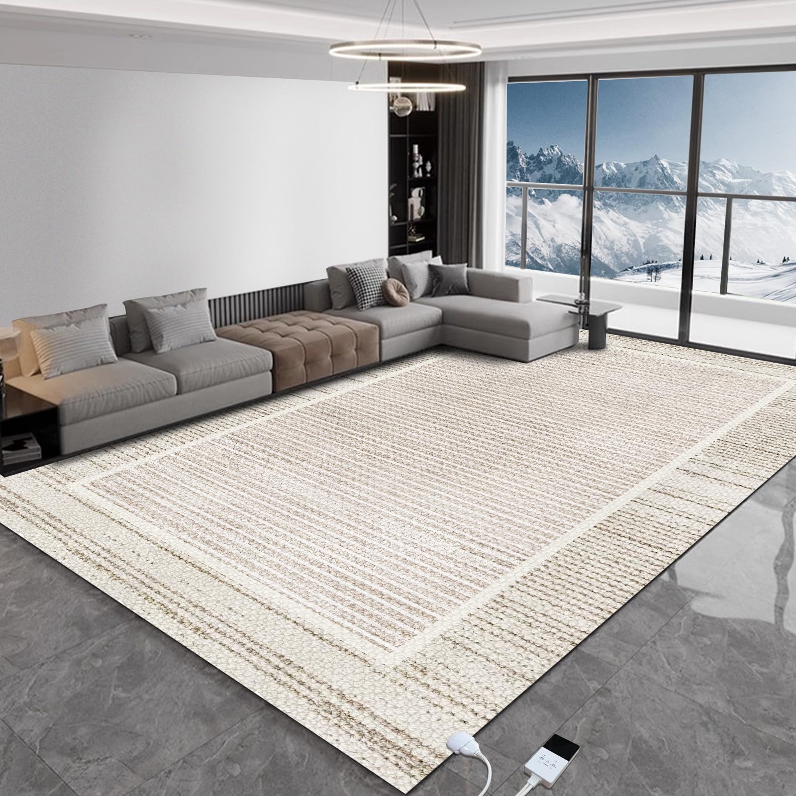 Amazon.com: NujorWarm Graphene Electric Heated Rug,Indoor Space Heater ...