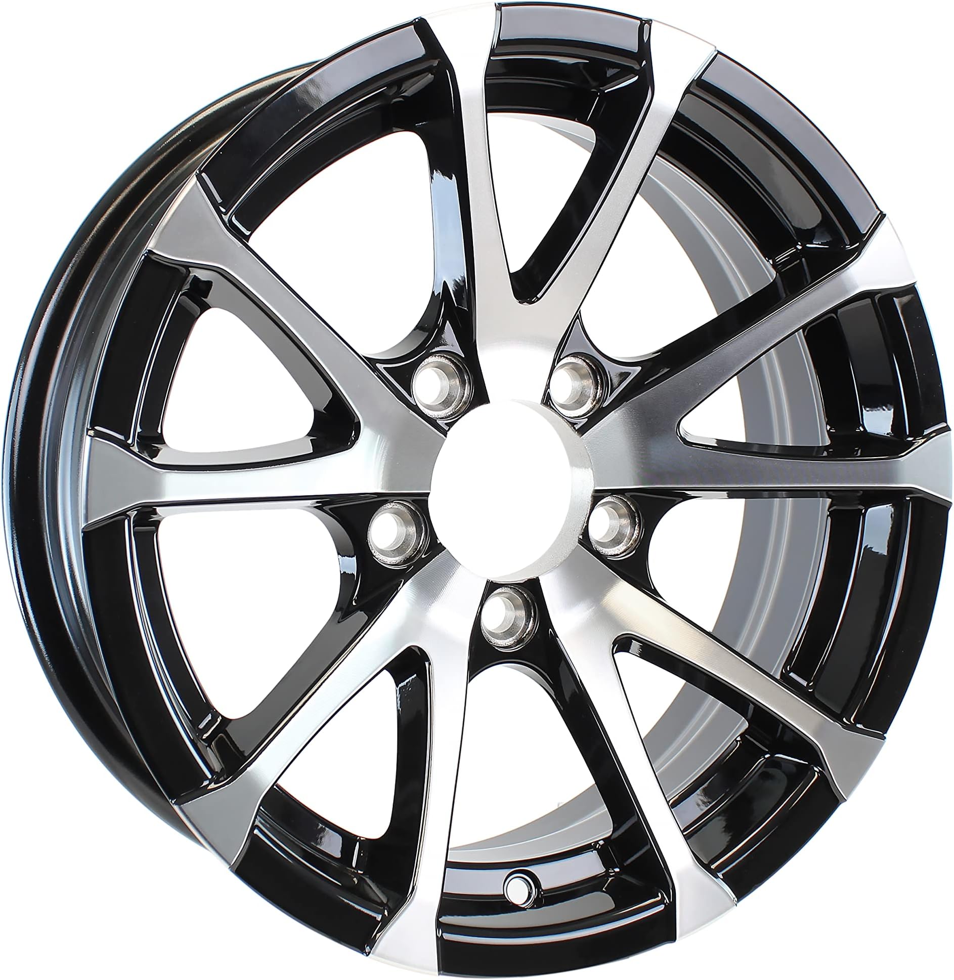 Amazon.com: eCustomrim Aluminum Trailer Wheel 12X4 12 Inch Rim Black ...
