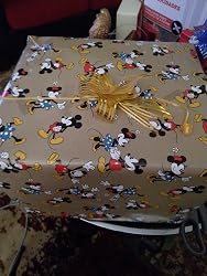 Amazon.com: Hallmark Disney Mickey Mouse Wrapping Paper with Cut Lines ...