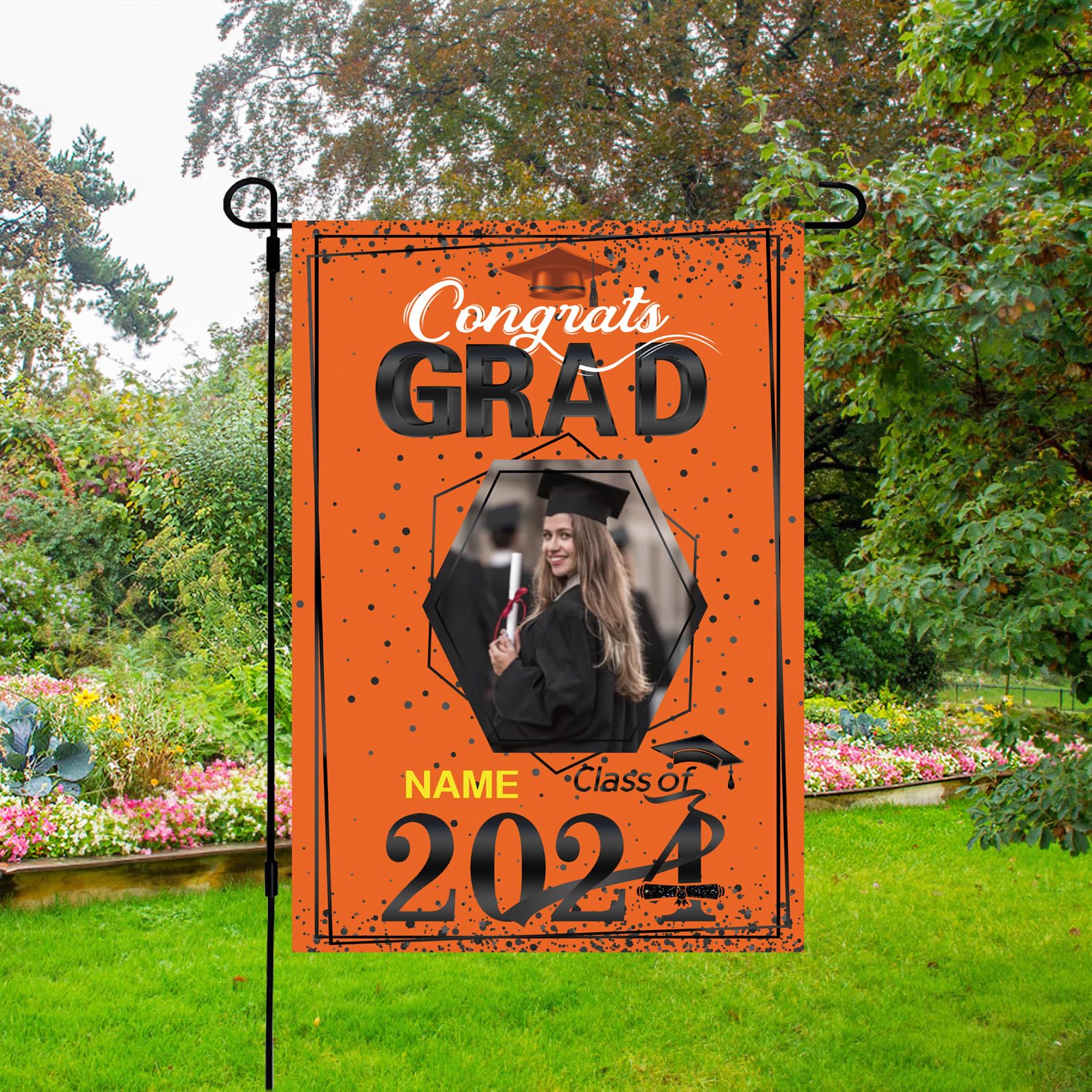 Snapklik.com : Dicodes Personalized Graduation Garden Flag 2024 ...