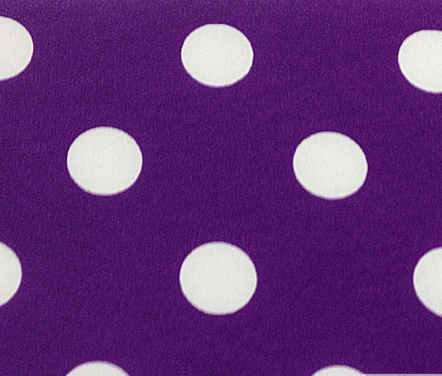 Amazon 3 4th Inch Polka Dot Poly Cotton White Dot On Purple 60 amazon-3-4th-inch-polka-dot-poly-cotton-white-dot-on-purple-60