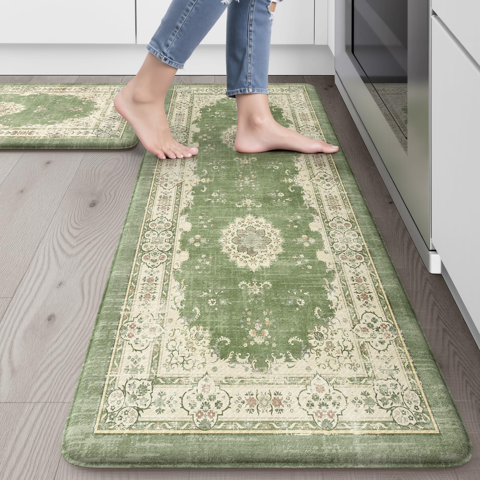 Amazon.com: Sungea Anti Fatigue Kitchen Mat,Cushioned Kitchen Mats for ...