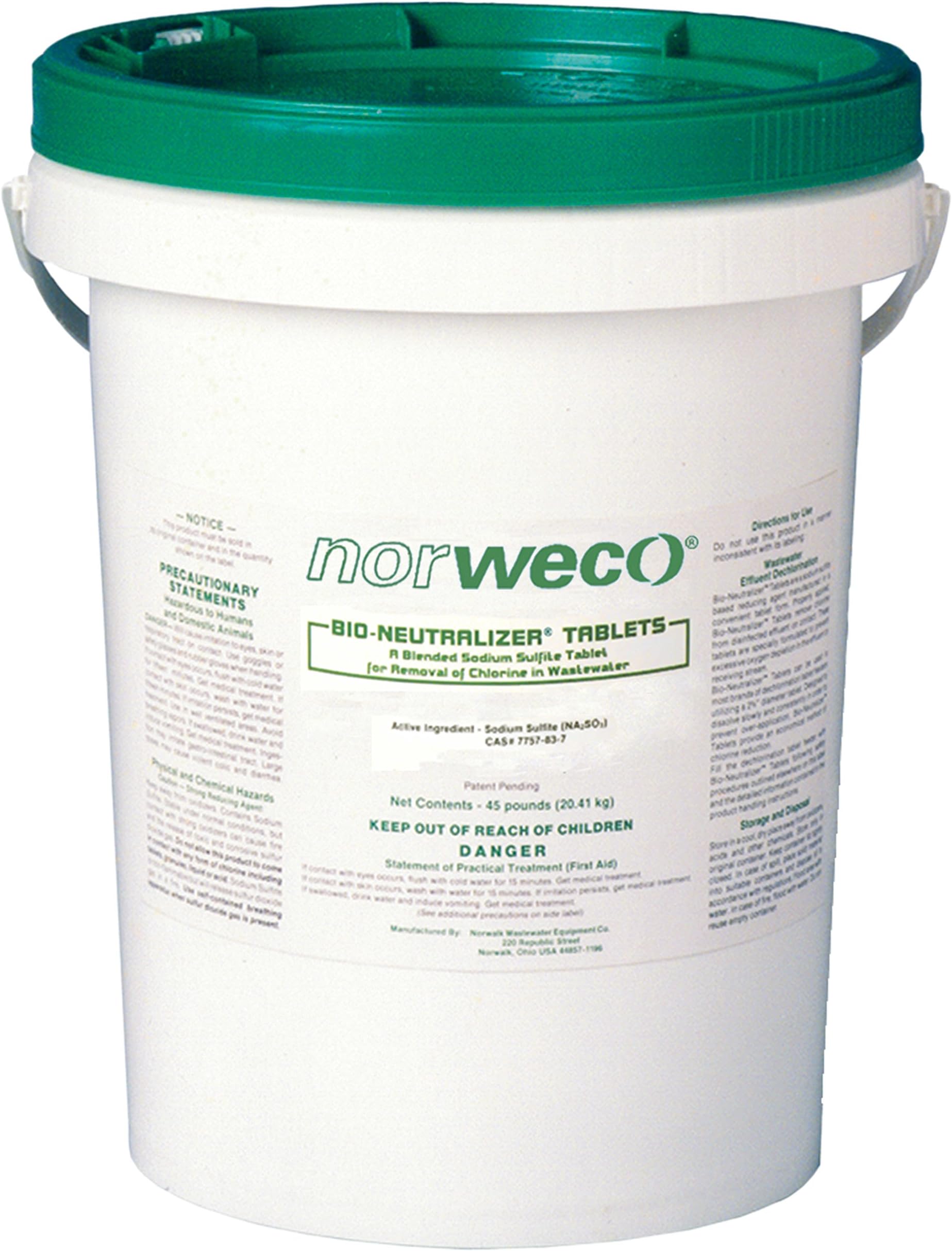 Amazon.com : Norweco Bio-Neutralizer Tablets - 45lb - Dechlorination ...