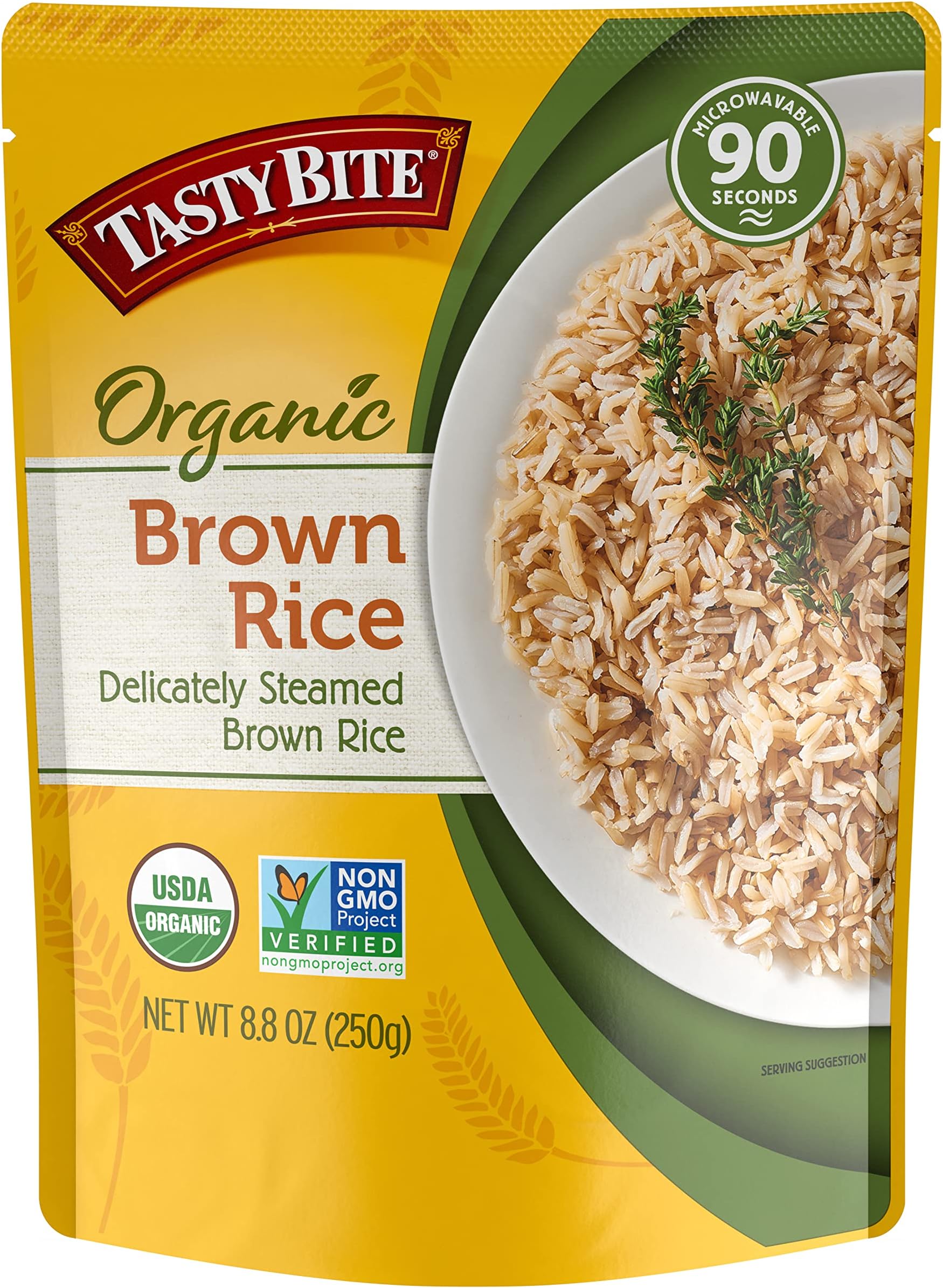 Amazon.com : Tasty Bite Organic Brown Rice, 8.8 Ounce, Ready to Eat ...