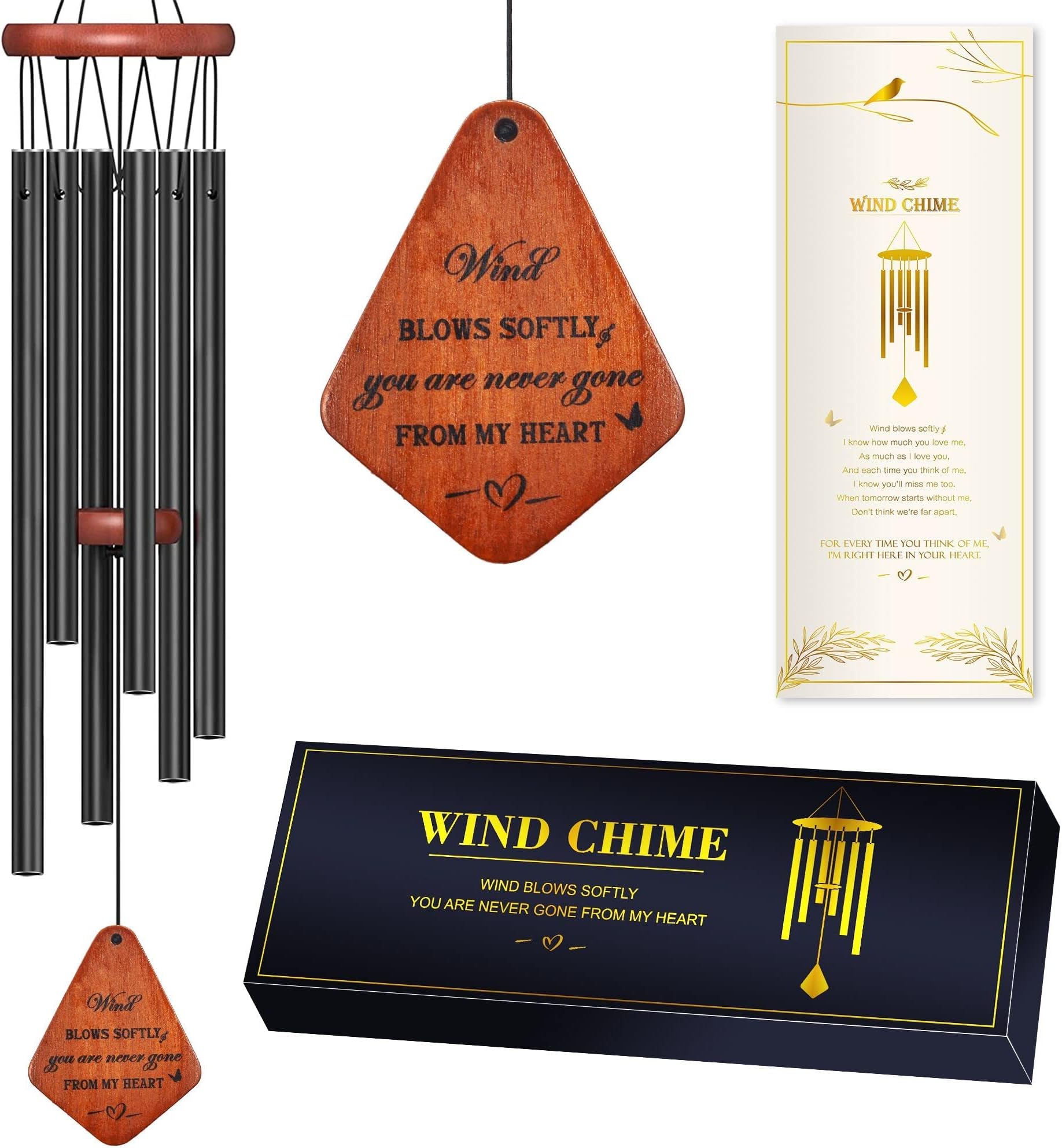 Amazon.com : Extrabily Personalized Anniversary Wind Chimes Gifts ...