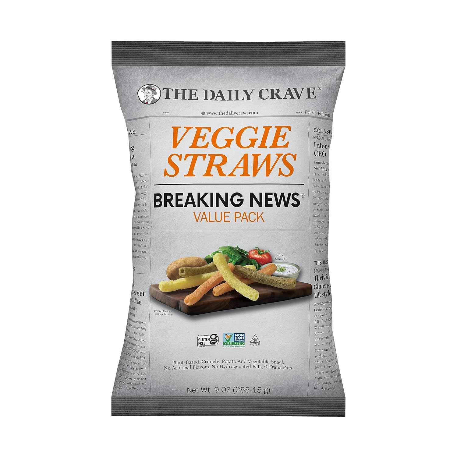 Amazon.com: The Daily Crave Veggie Straws Value Pack, Crunchy Veggie ...
