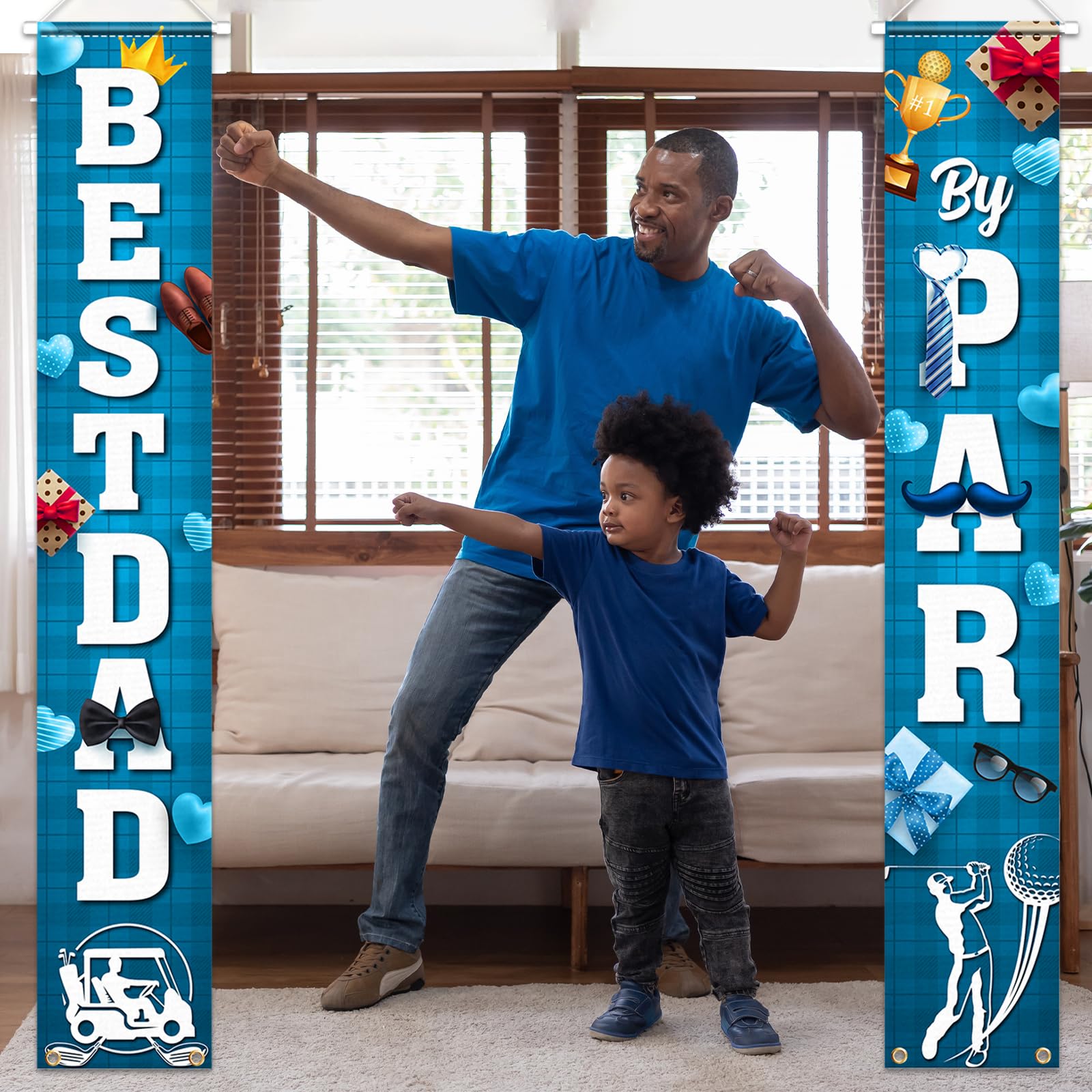 Snapklik.com : Happy Fathers Day Banner Large Blue Happy Father Day ...