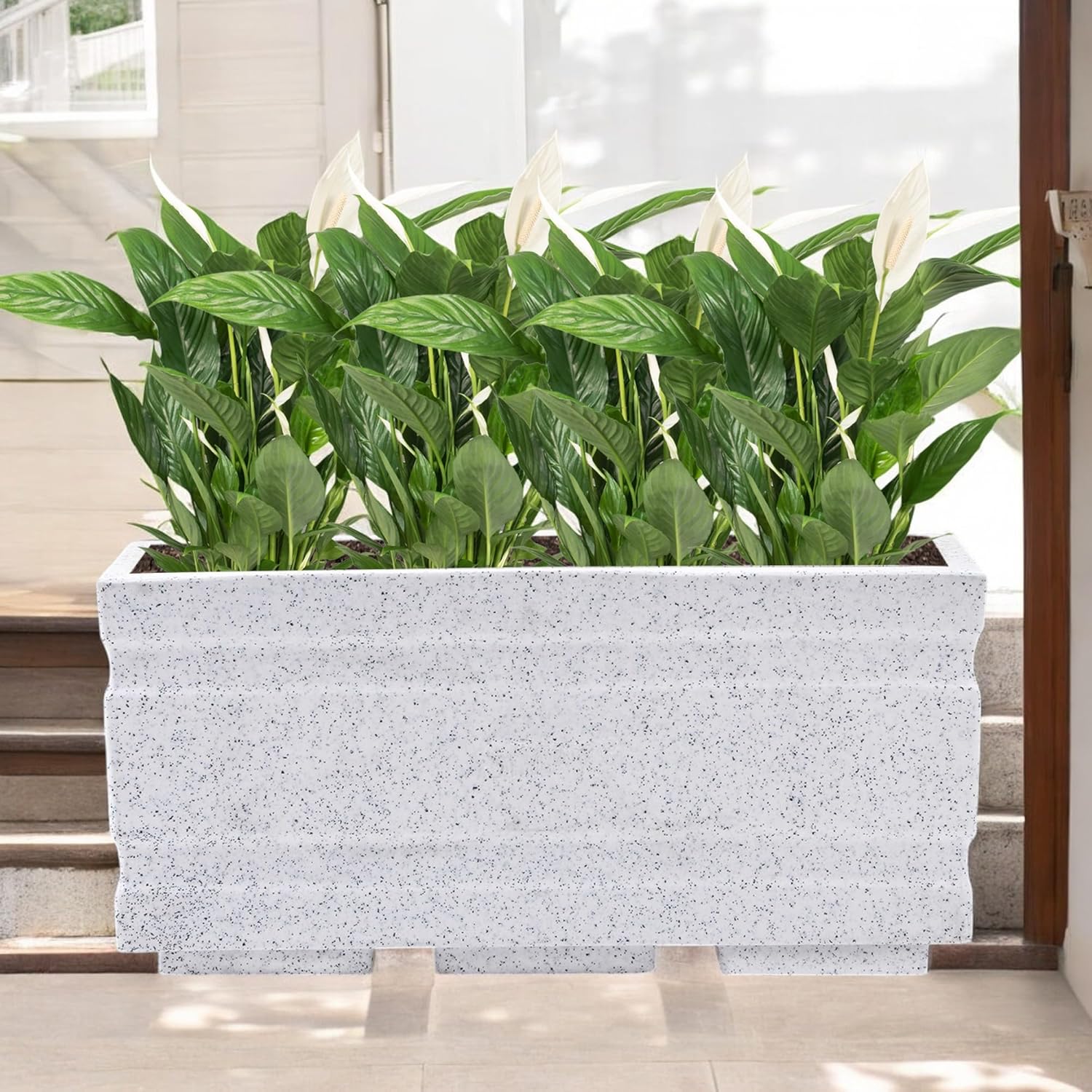 GTB Rectangle Pots for Plants Highly Durable Polymers Lightweight ...