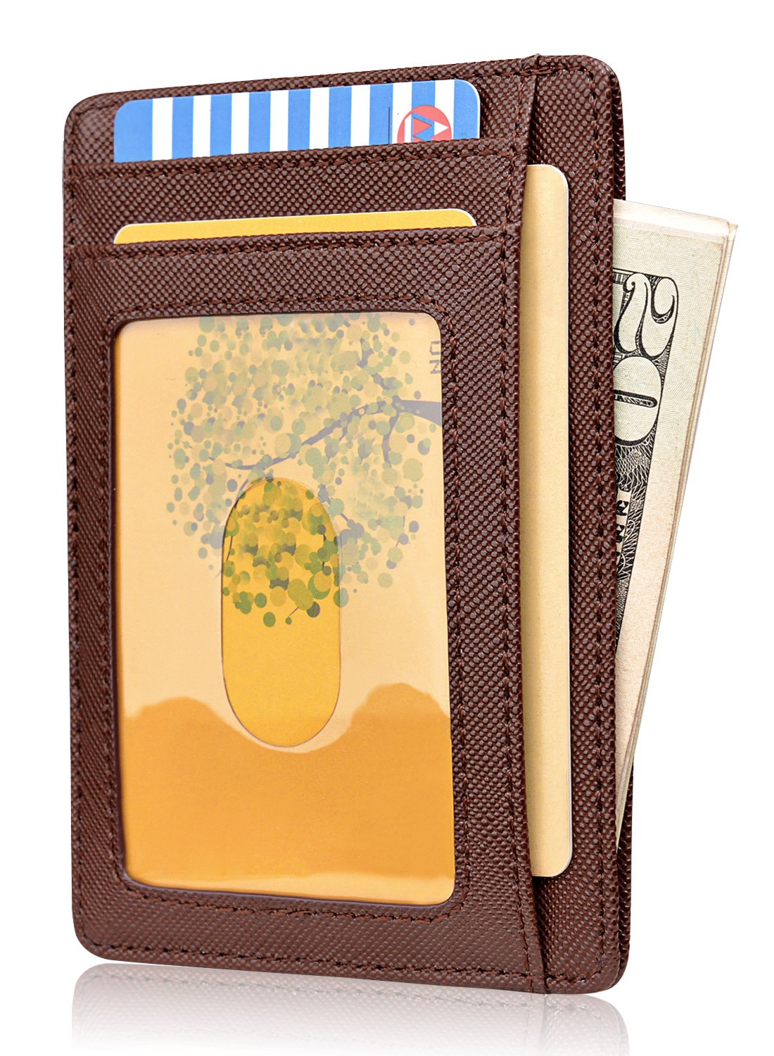 Snapklik.com : Buffway Slim Minimalist Front Pocket RFID Blocking ...