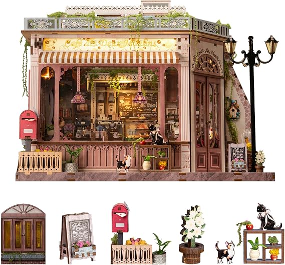 Amazon.com: Wondyland Book Nook Kit - DIY Miniature House Diorama ...