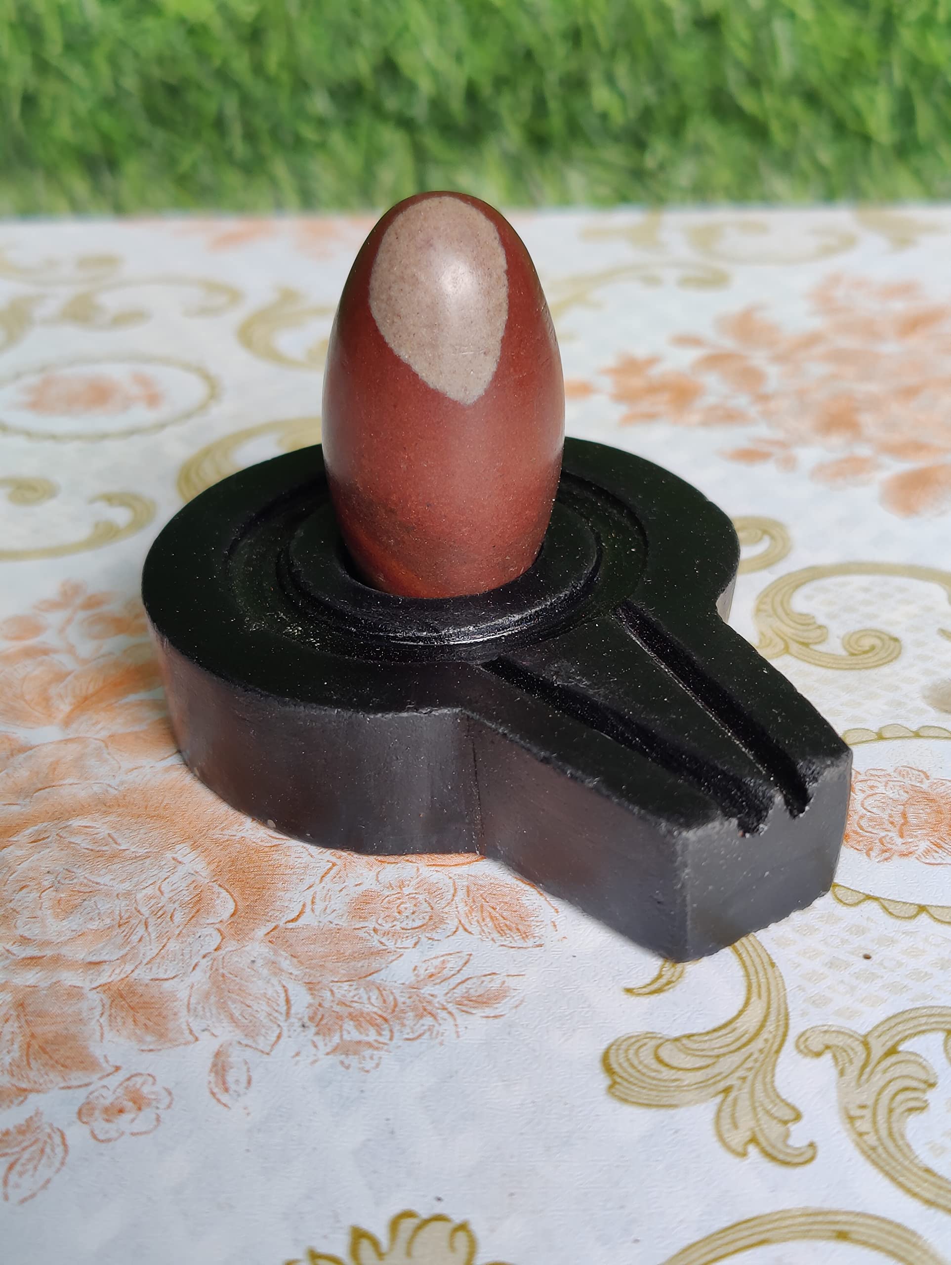 Buy Narmada Shiva Lingam 1.5 inch Lingam with 3 Inch Base ...