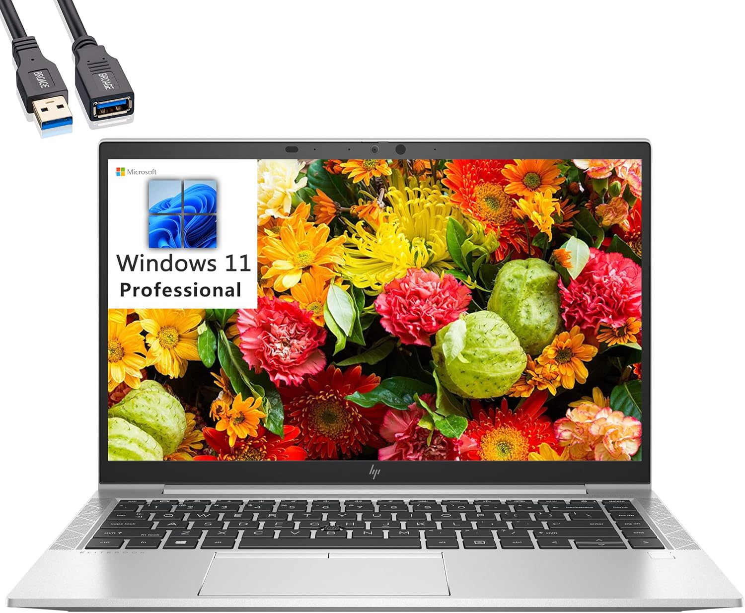 HP EliteBook 840 G8 14" FHD Business Laptop, Intel Quad-Core i7-1165G7 ...