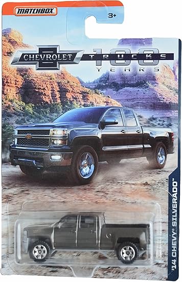 Amazon.com: Matchbox 1:64 2014 Chevy Silverado Truck Toy Truck for ...