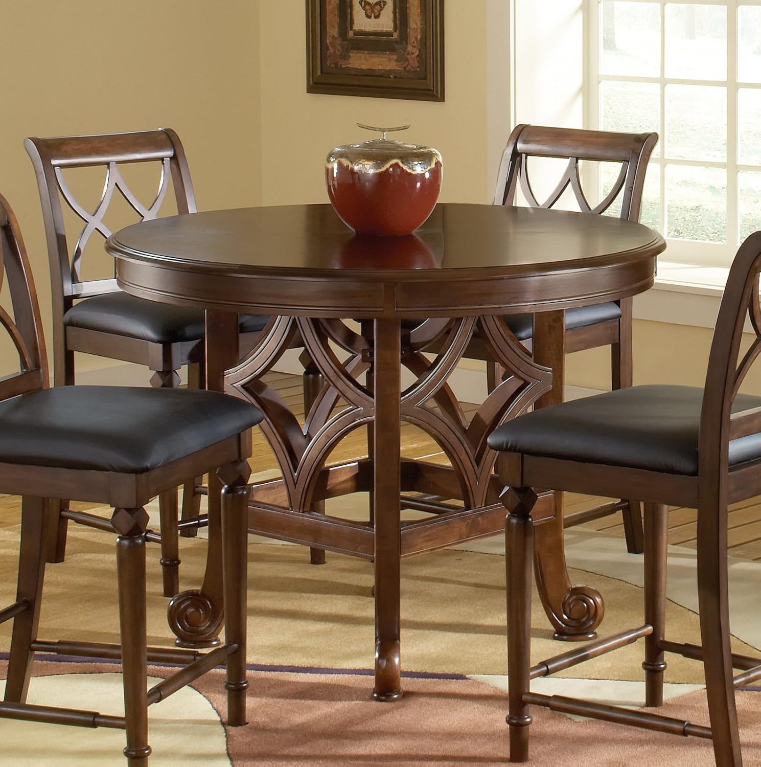 Amazon.com: Bernards Furniture Corona Round Pub Table : Home & Kitchen