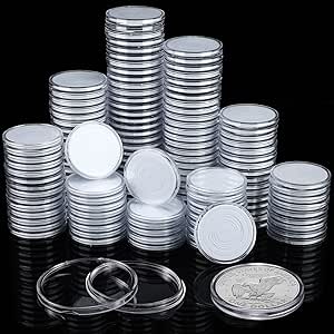 Amazon.com : Sintuff 300 Pcs 46mm Coin Capsules Coin Holder Capsules ...