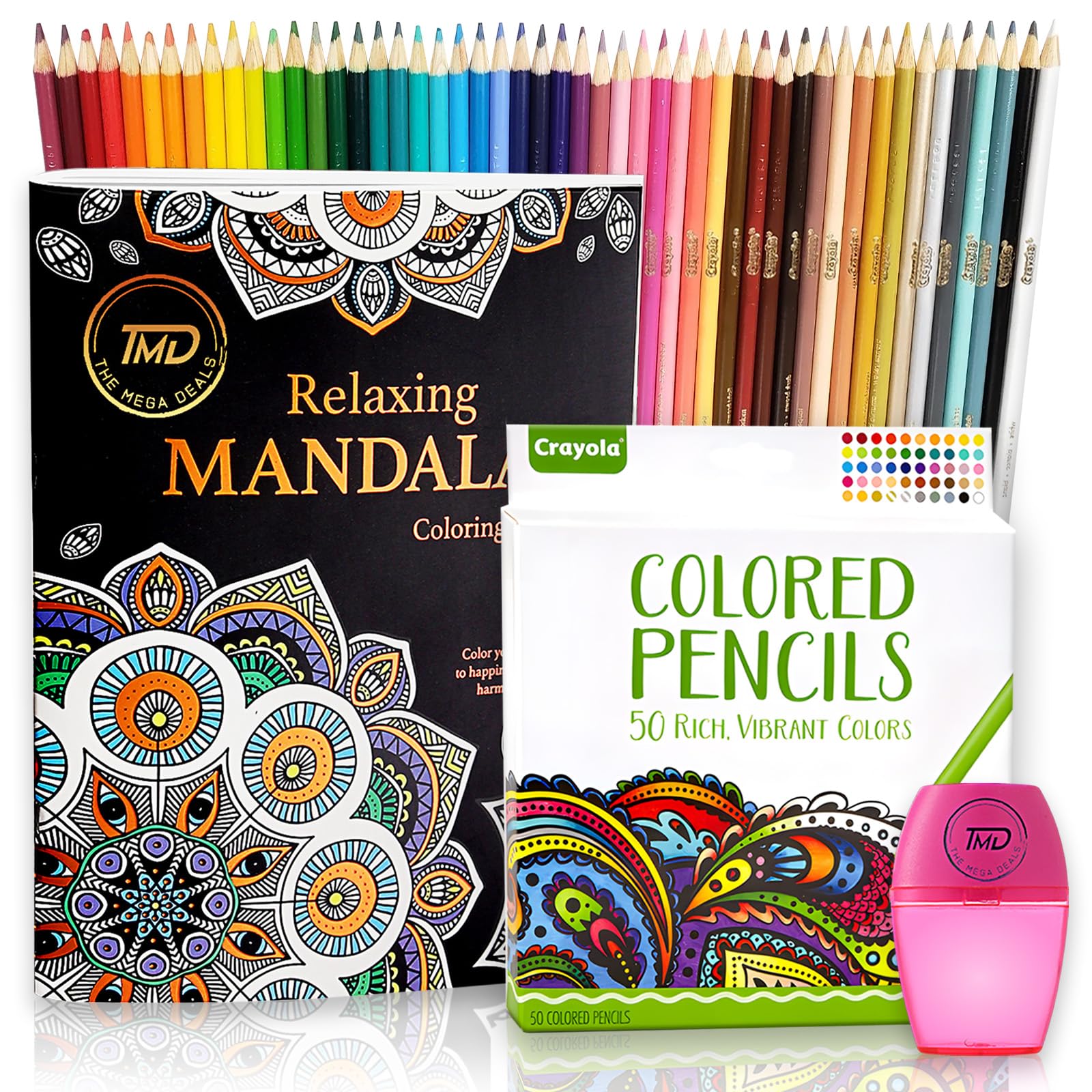 Snapklik.com : The Mega Deals Colored Pencils For Adults, 50 Coloring ...