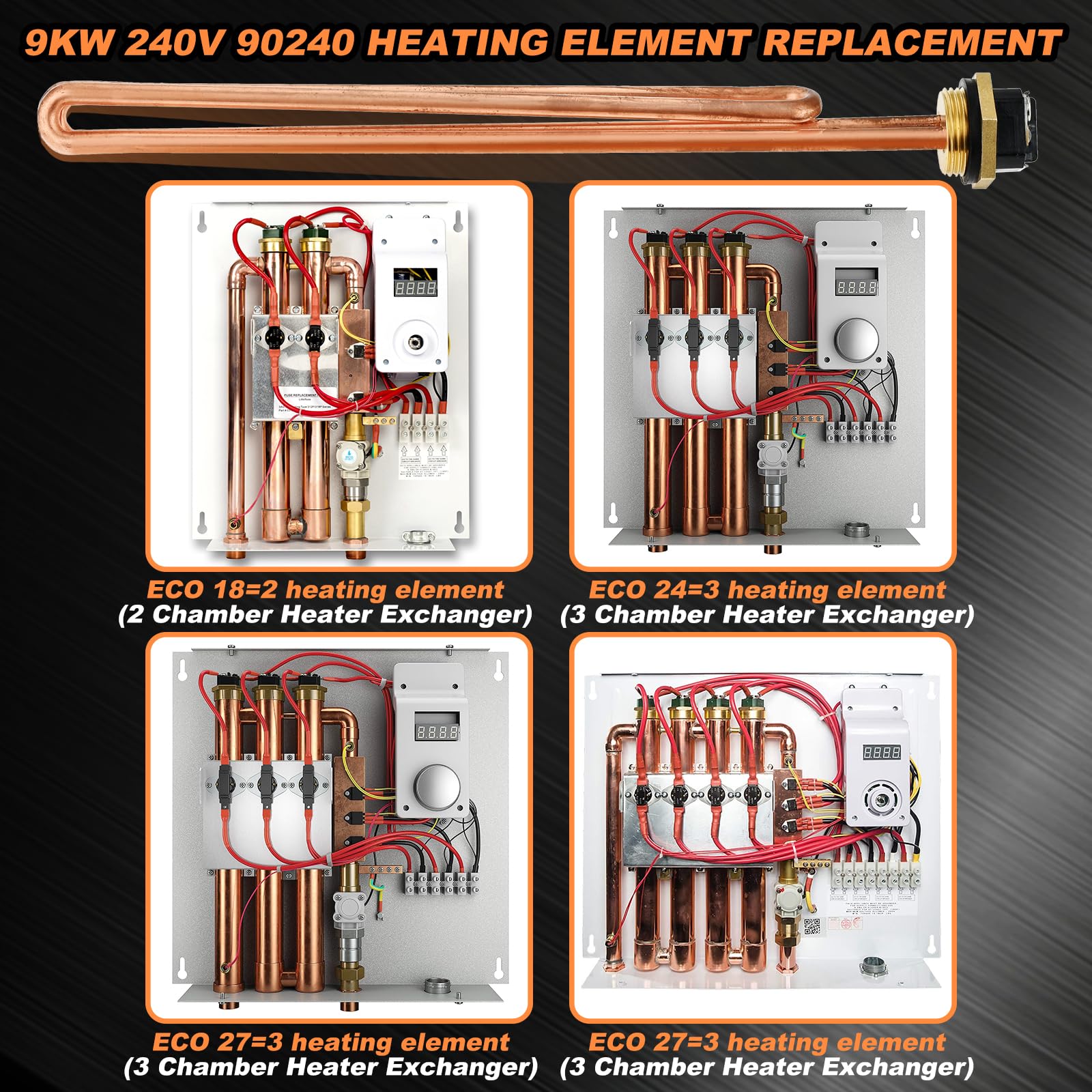 Water Heating Element Diagram 2 Amazon.com: ULXIOM Titanium HE 90240