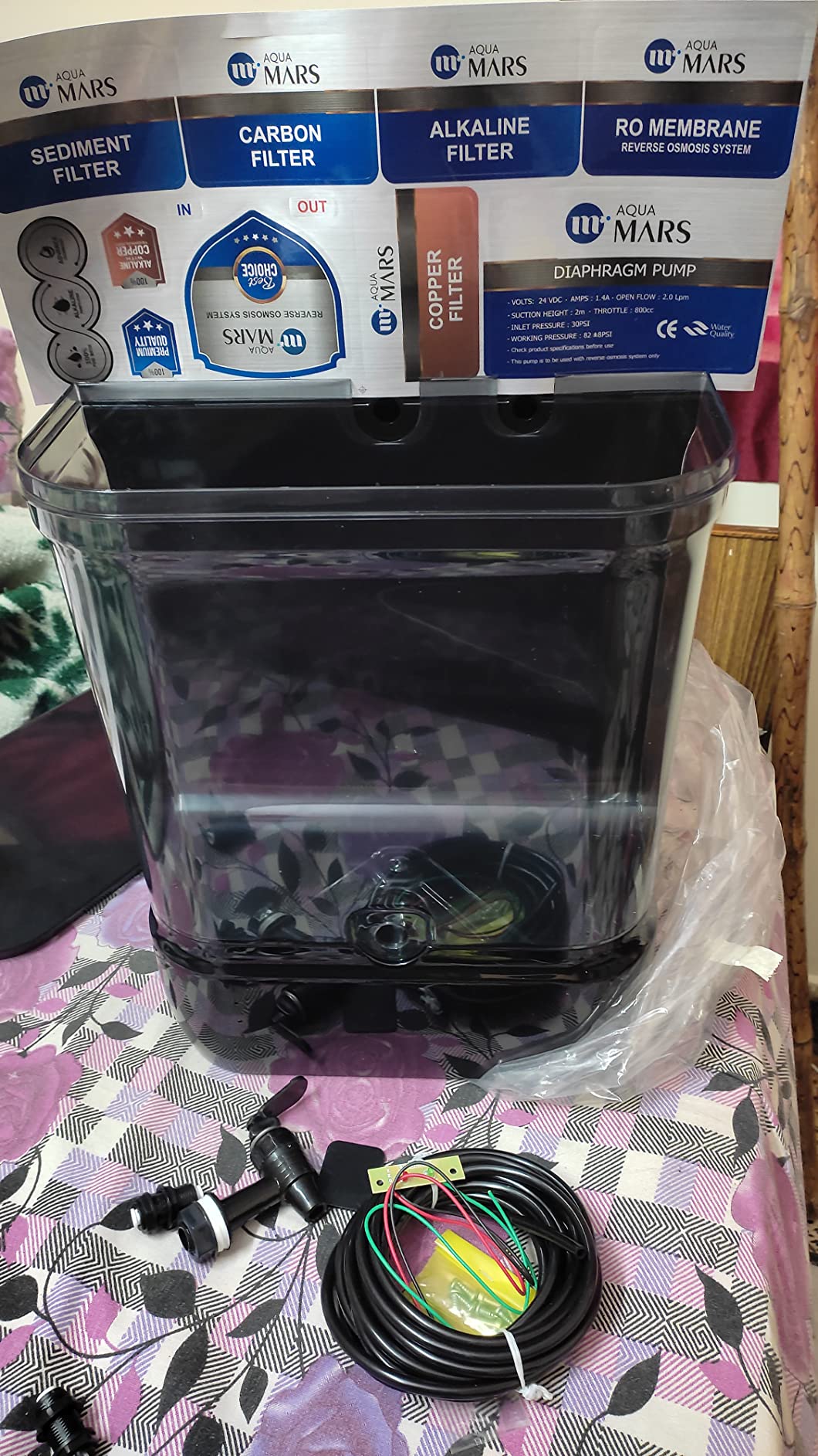Water Craft Aqua Marsh 9 LTR Capacity Virgin Plastic Self Assemble RO ...