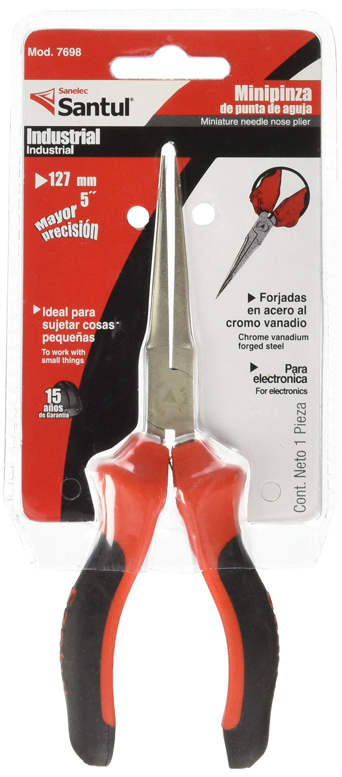 Santul 7698 Mini Pinzas punta de aguja 5 7/8" : Amazon.com.mx ...