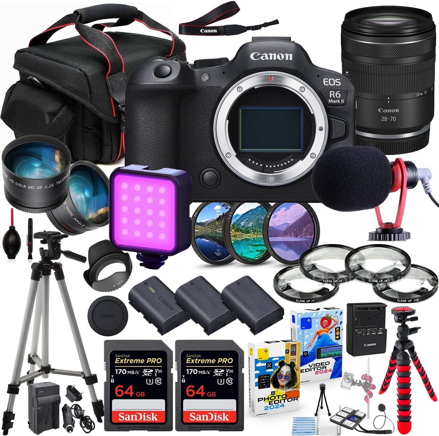 Amazon.com : Canon EOS R6 Mark II Mirrorless Camera with 28-70mm Lens ...