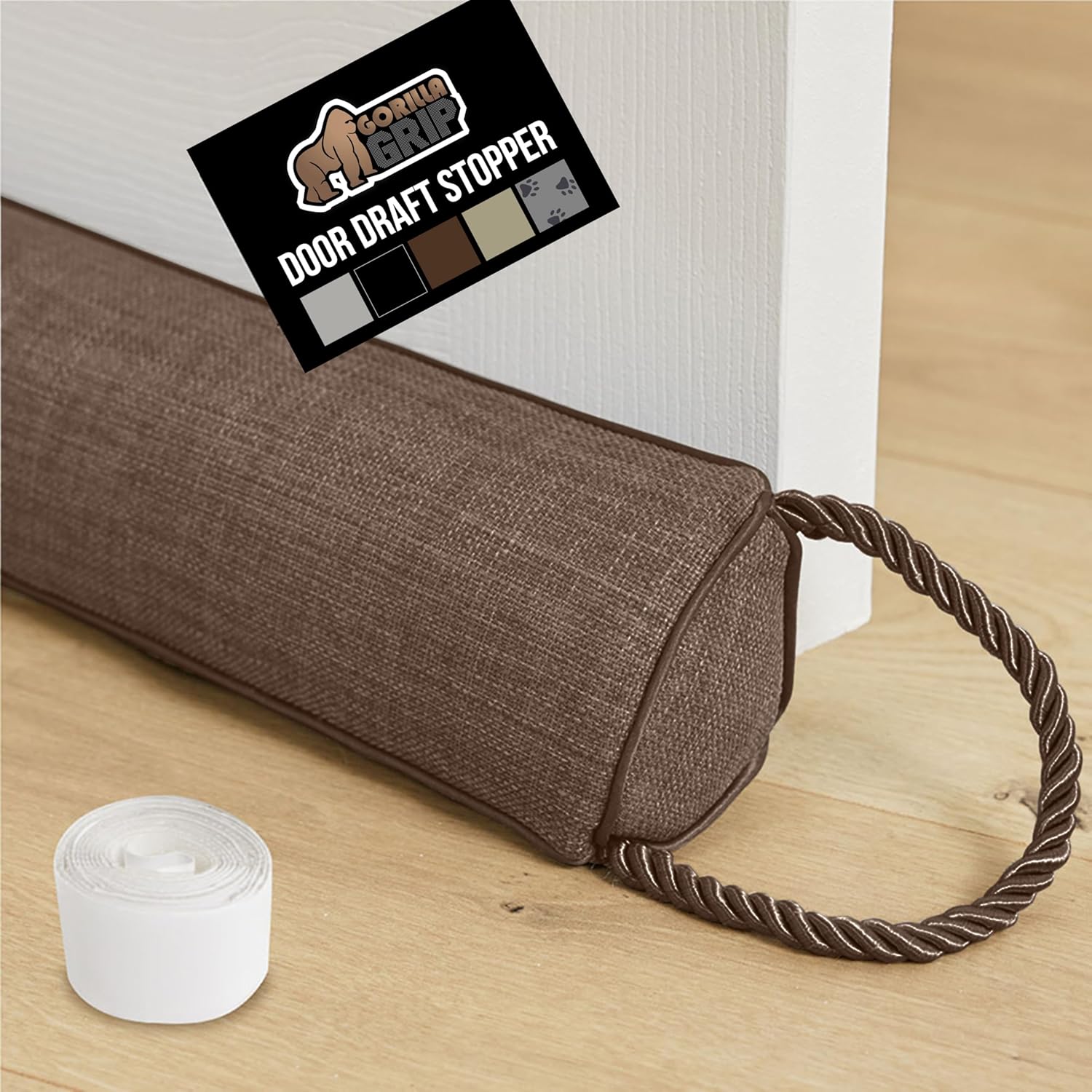 GORILLA GRIP Heavy Duty Door Draft Stopper, Blocks Hot Cold Air Wind ...