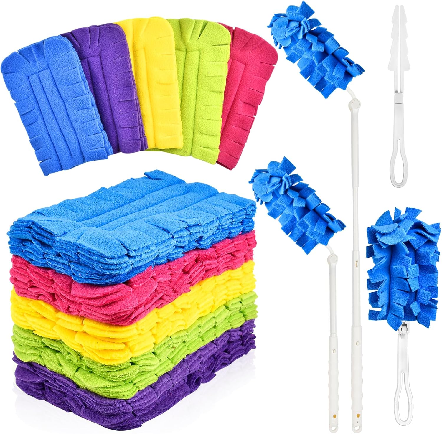 Amazon.com: Worldity 15 Pcs Reusable Duster, Dusters for Cleaning with ...