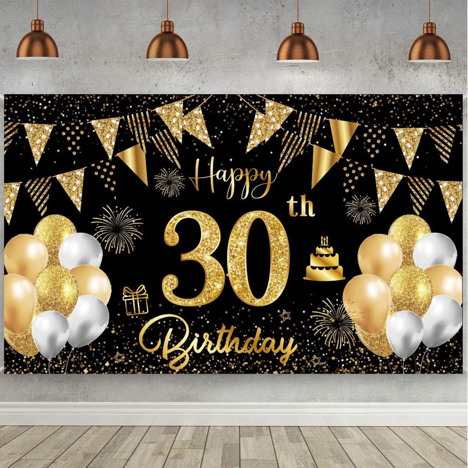 Male 30th Birthday Backdrop 30th Birthday Decorations For Him, 30