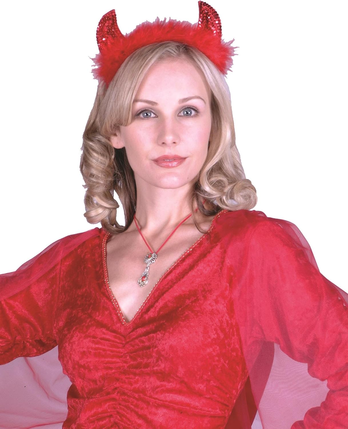 Amazon.com: RG Costumes Sequin Devilina Devil Horns Costume : Beauty ...
