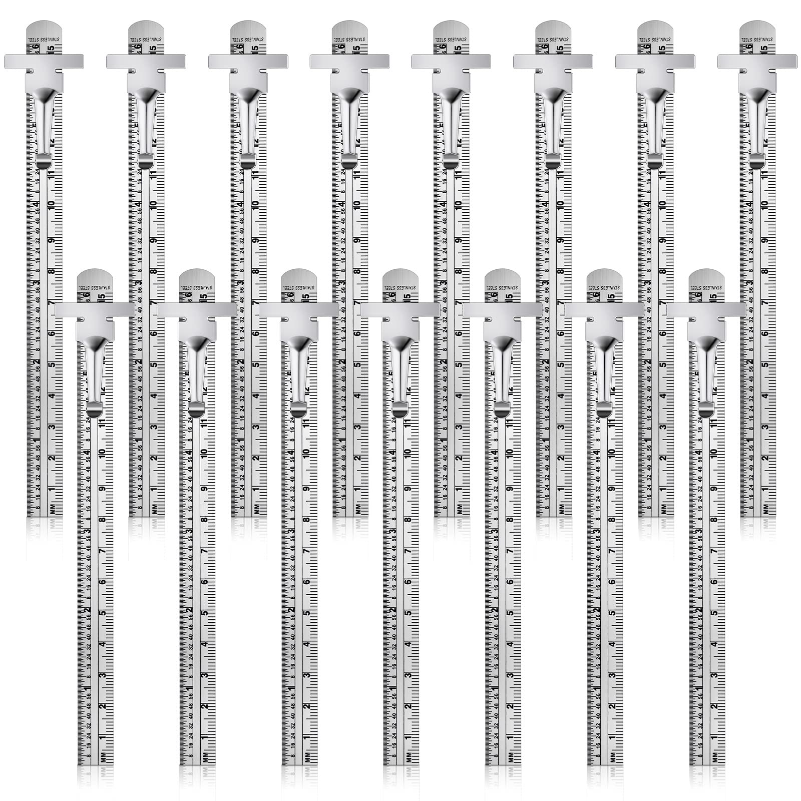 6 Inch 15 cm Pocket Ruler Flexible Precision Stainless Steel Ruler with ...