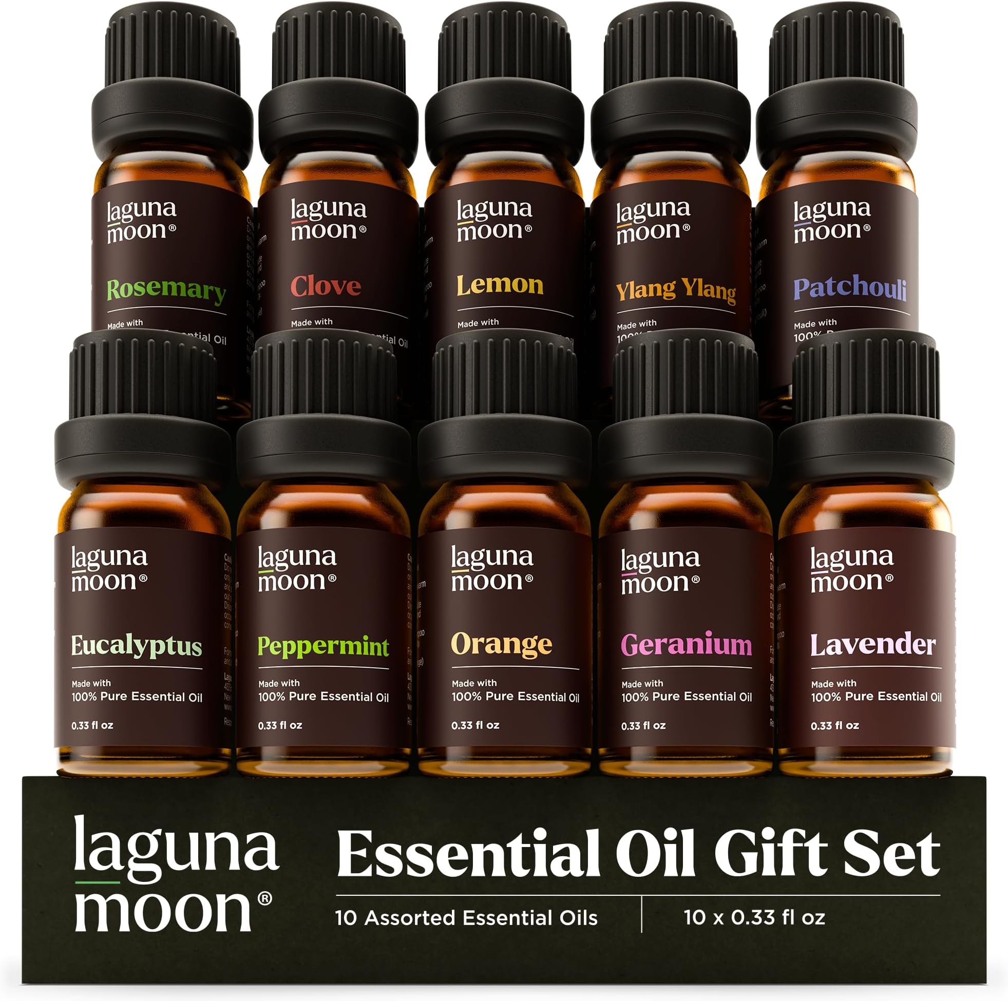 Amazon.com: Cliganic Organic Essential Oils Set (Top 5) + White Ceramic ...