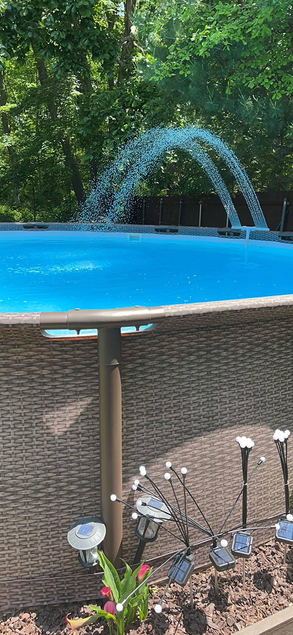 $10/mo - Finance Poolhacker Pool Fountain - Dual Spray Water Fountains ...