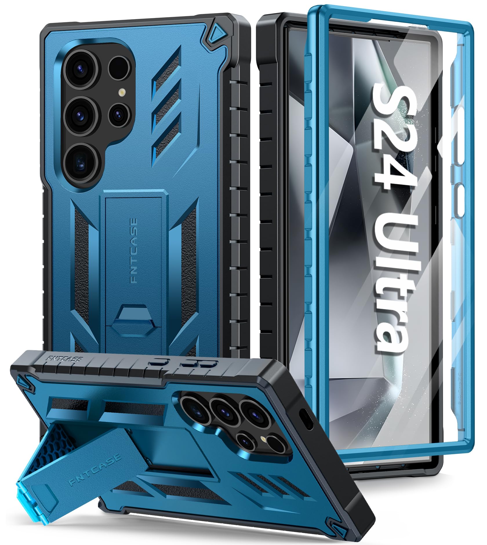 FNTCASE for Samsung Galaxy S24-Ultra Case: Full Protective Heavy Duty ...
