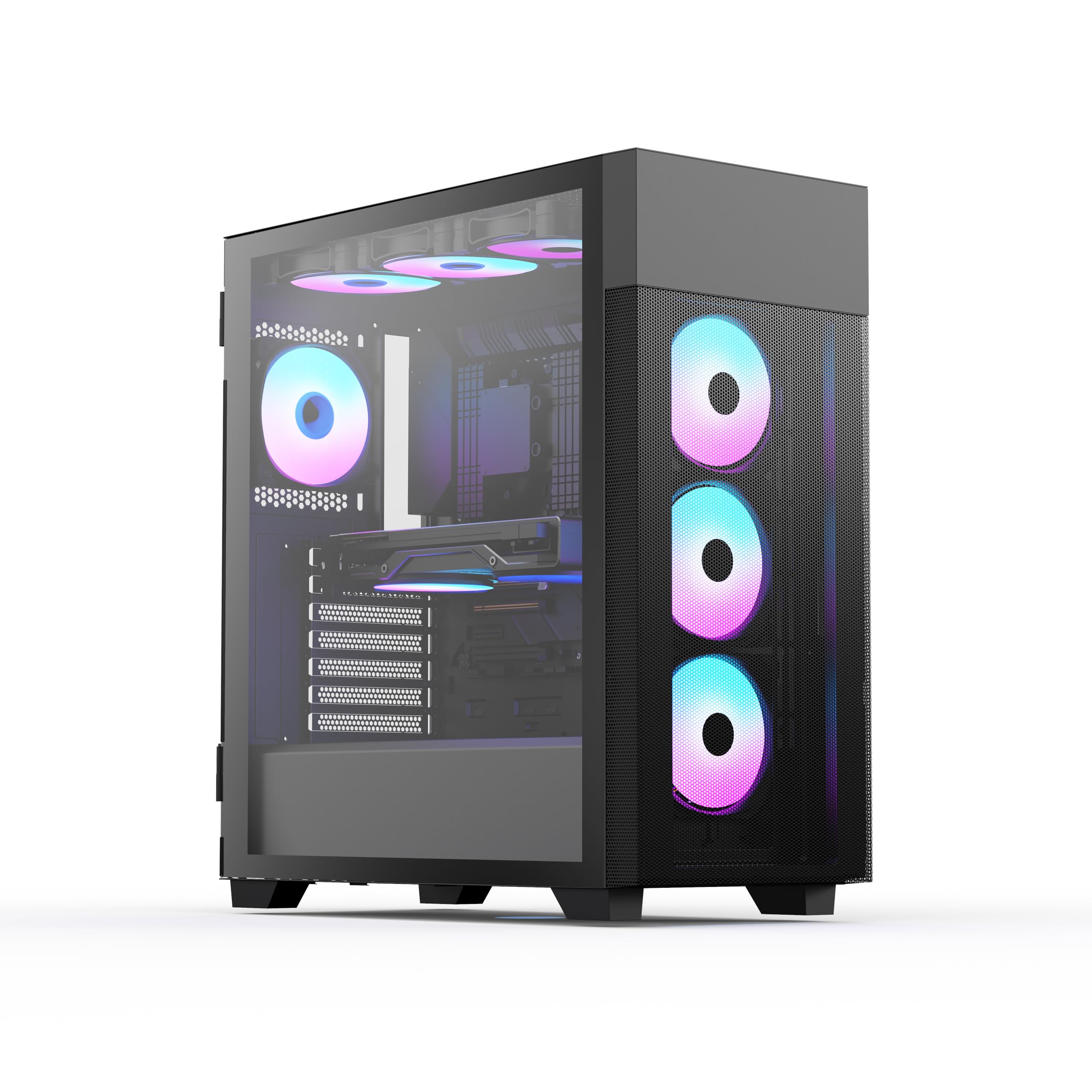 Snapklik.com : Rosewill FBM-X7 ATX Mid Tower Case - Hinged Tempered ...
