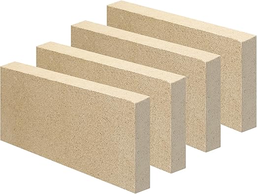 Amazon.com : 12PCS Woodstove Firebricks, Fire Bricks, Size 9" X 4-1/2 ...