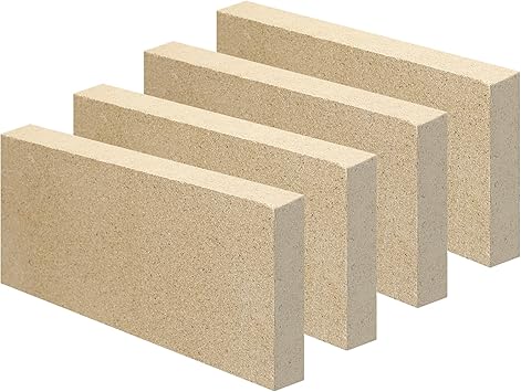 Amazon.com : 12PCS Woodstove Firebricks, Fire Bricks, Size 9" X 4-1/2 ...