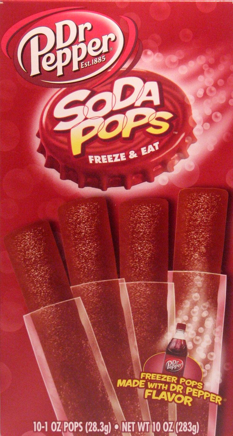 Amazon.com: Dr. Pepper Soda Pops Freeze & Eat 10 1-Oz. Pops (Pack of 3 ...