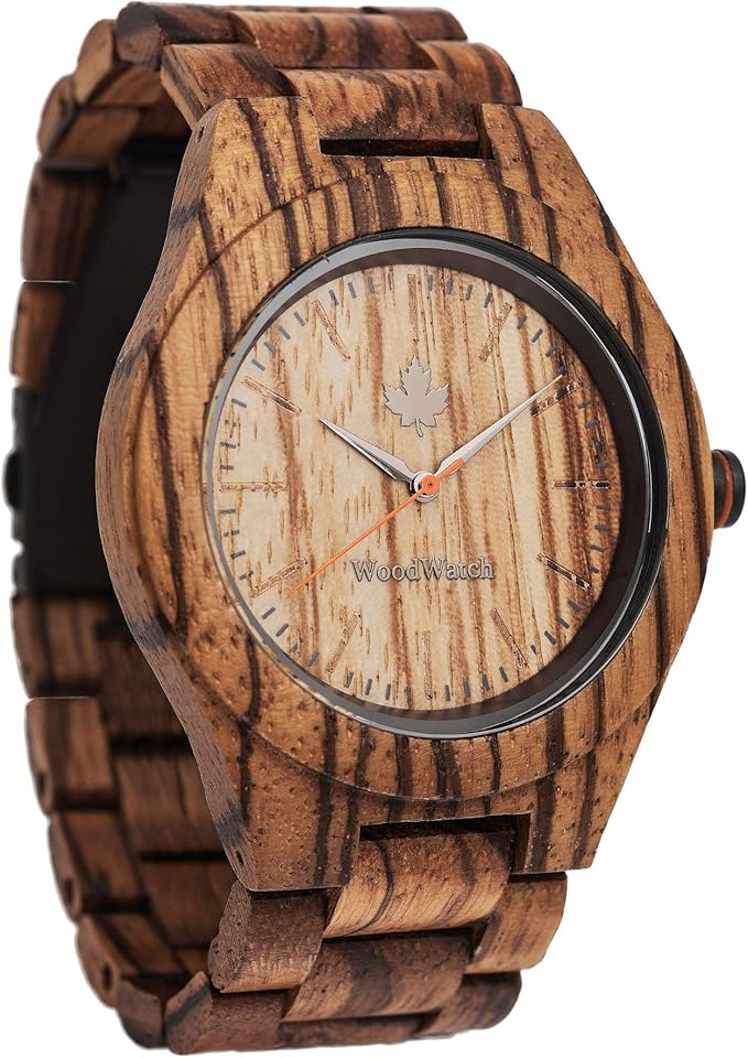 WoodWatch The Official Men/Women's Analogue Quartz Wooden Wrist Watch ...