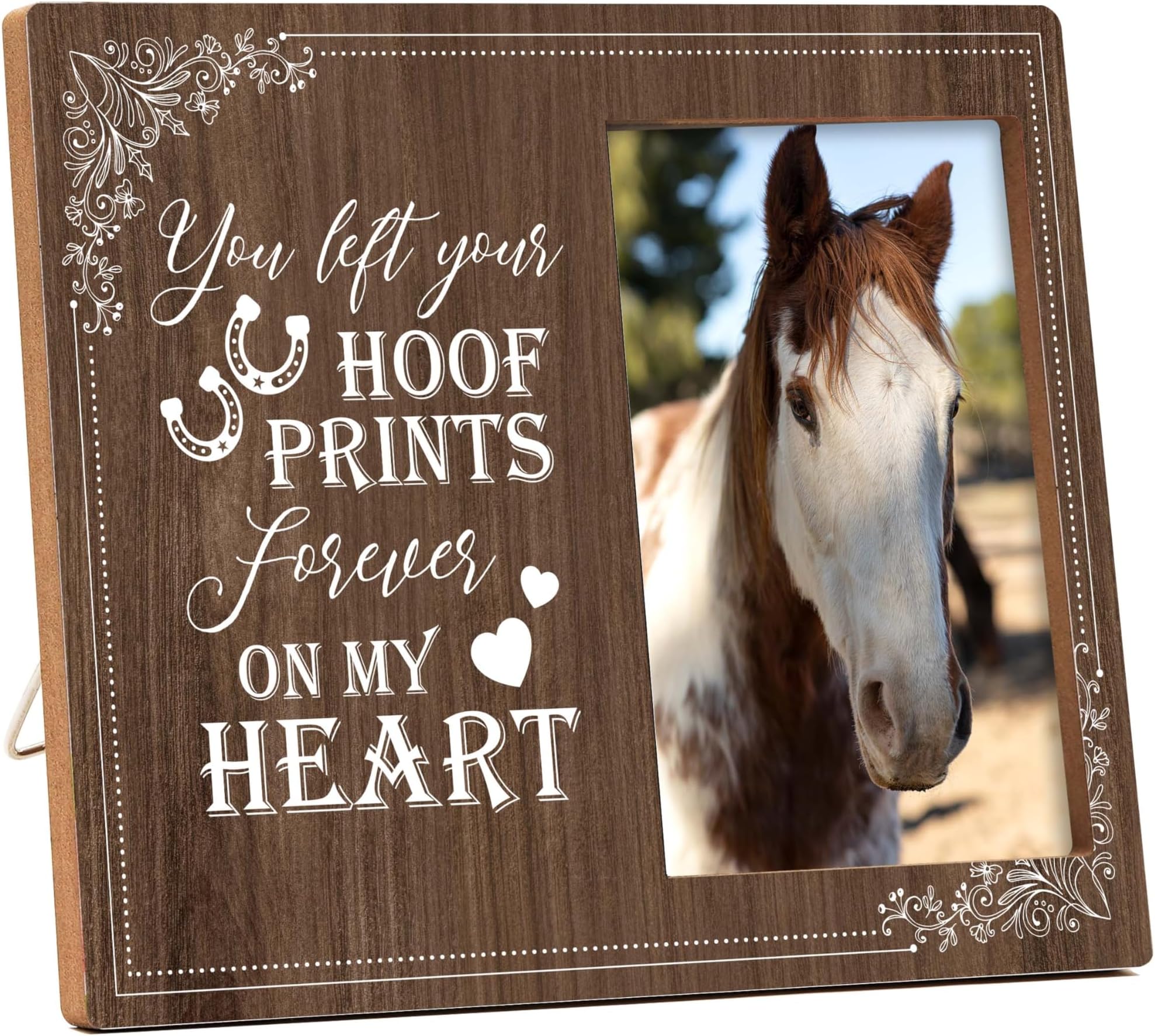 Amazon.com - HUKINE Horse Gift Picture Frame 5x7, Horse Decor Photo ...