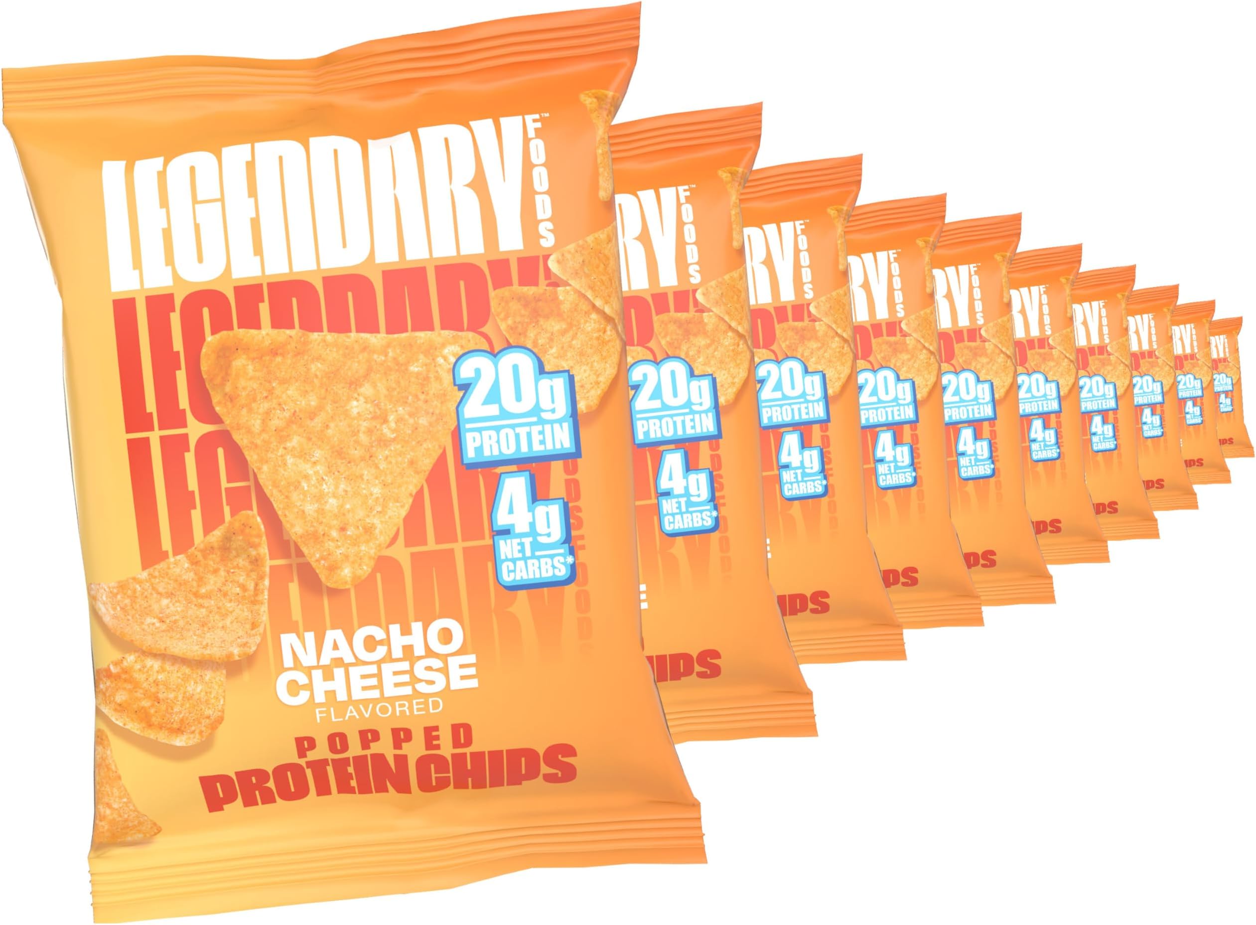 Amazon.com : Legendary Foods Nacho Cheese Protein Chips – Popped ...
