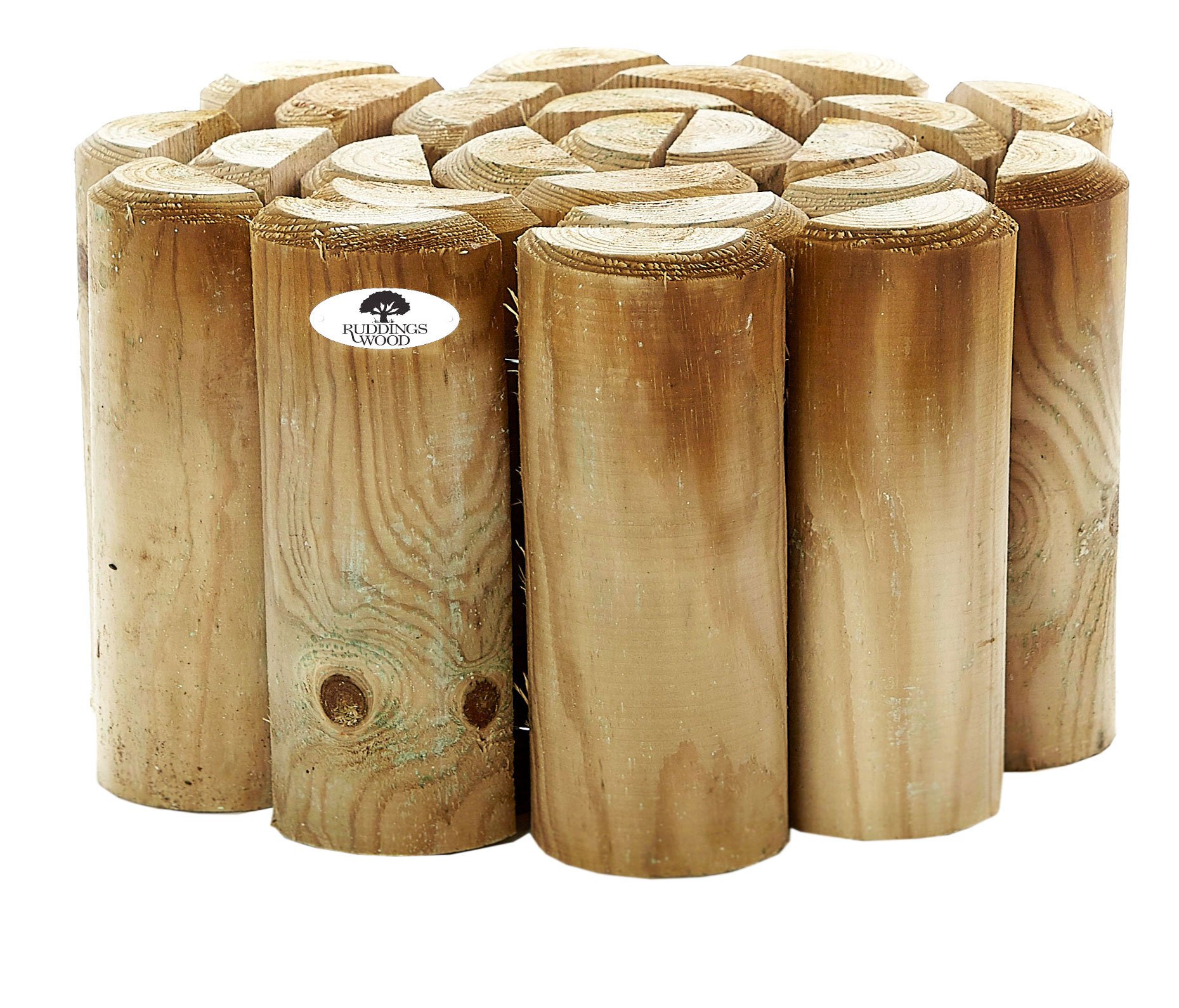 7" Log Roll Border Edging by Ruddings Wood : Amazon.co.uk: Garden
