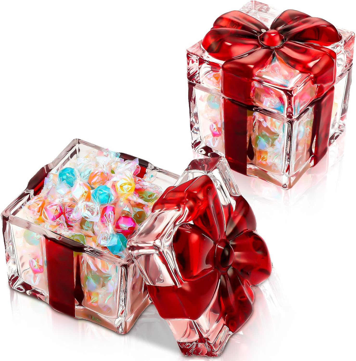 Amazon.com | Suttmin 2 Pcs Peppermint Candy Christmas Dishes 4. 7 ...