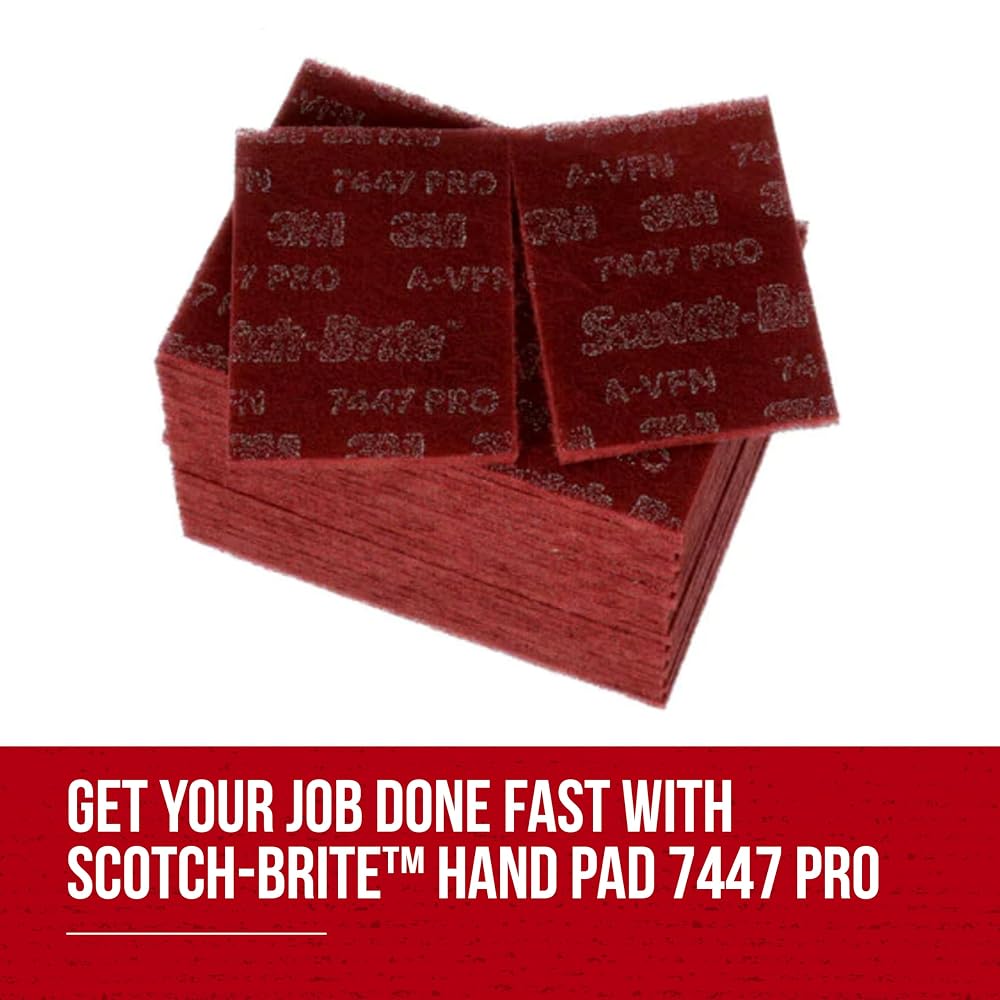3M Scotch-Brite 7447 Pro Hand Pad, Very Fine Grade, Philippines | Ubuy