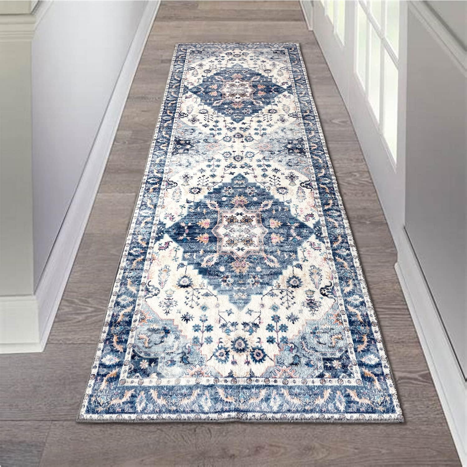 Amazon.com: Aopota Runner Rug for Bedroom 2x6ft Non Slip Distressed ...