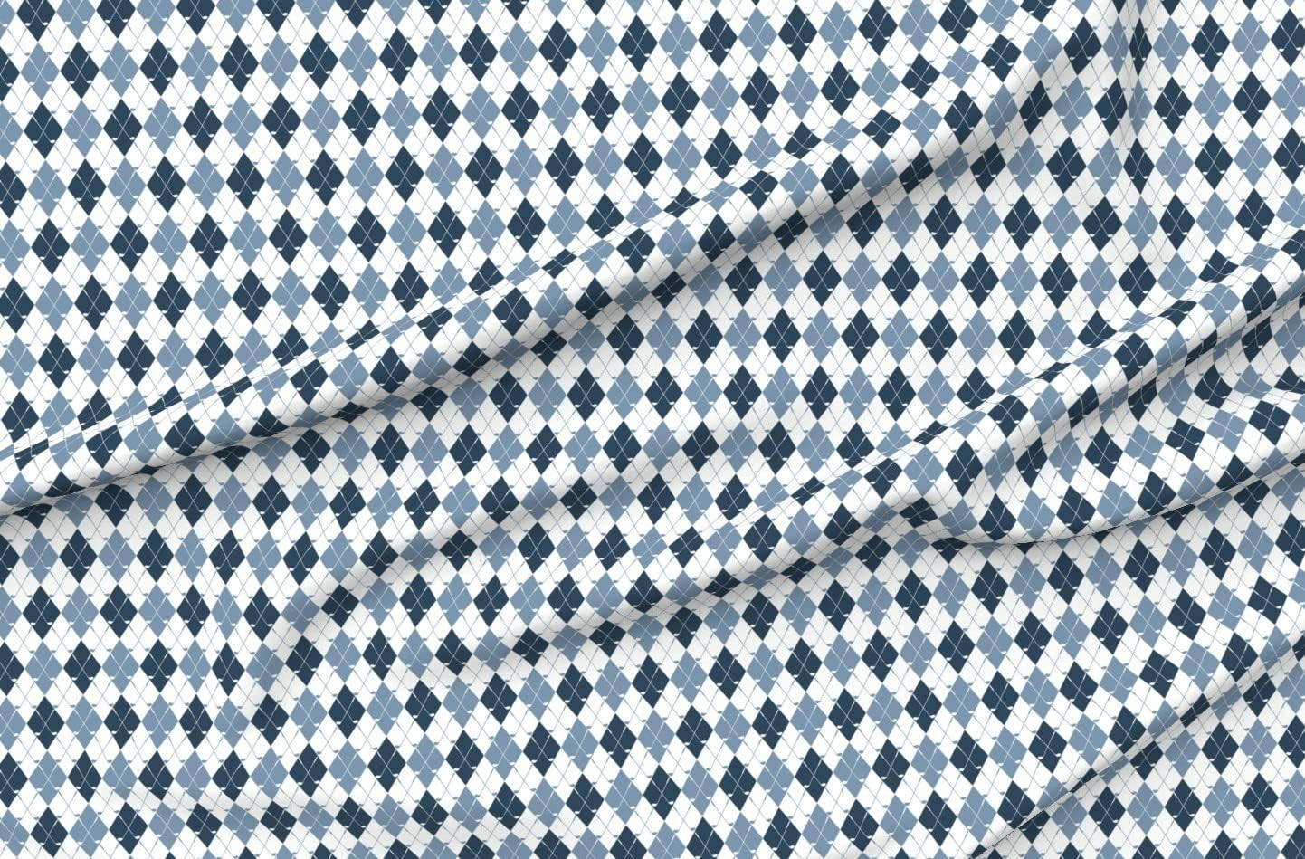 Amazon.com: Spoonflower Fabric - Golf Clubs Golfer Golfing Blue Navy ...