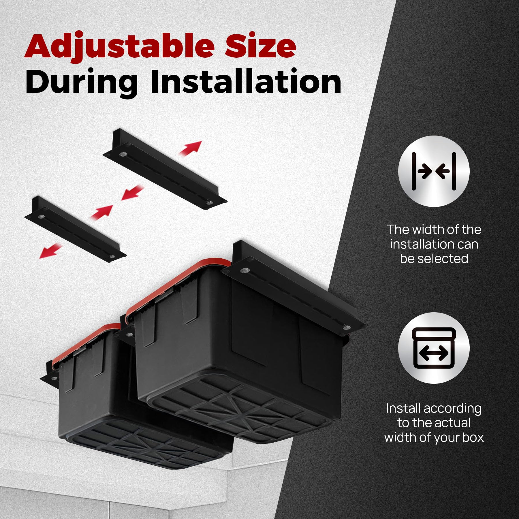 Snapklik.com : Overhead Garage Storage System - Adjustable Tote Bin ...
