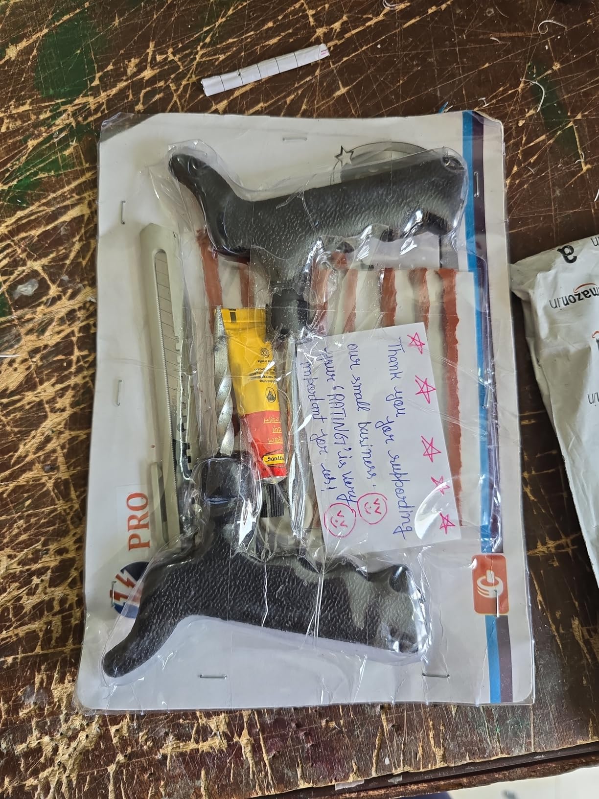 PSE_PK3 Universal Puncture Tool Kit for Tubeless Tyre with Storage Bag ...