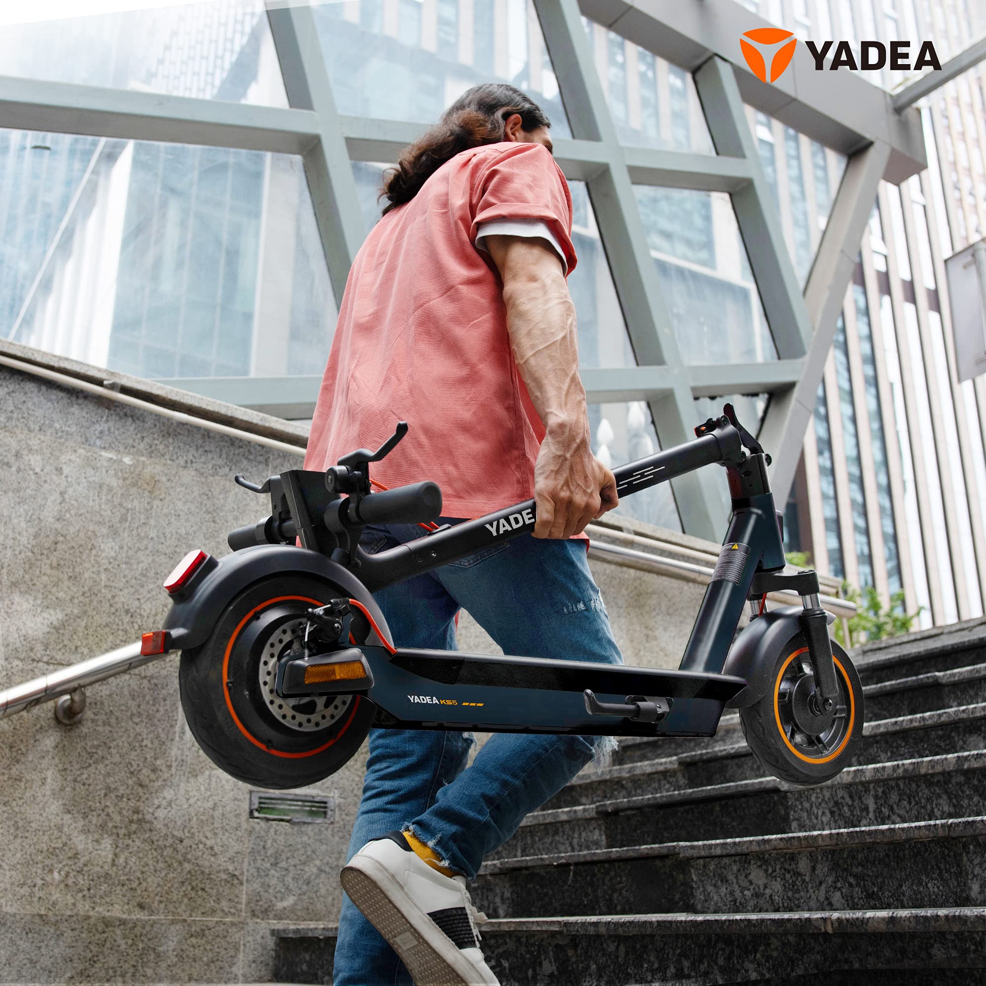 Buy YADEA Electric Scooter Adults KS5 Pro, 21.8 MPH 37.2 Miles, Dual Shock Absorption; KS5, 18.6 ...