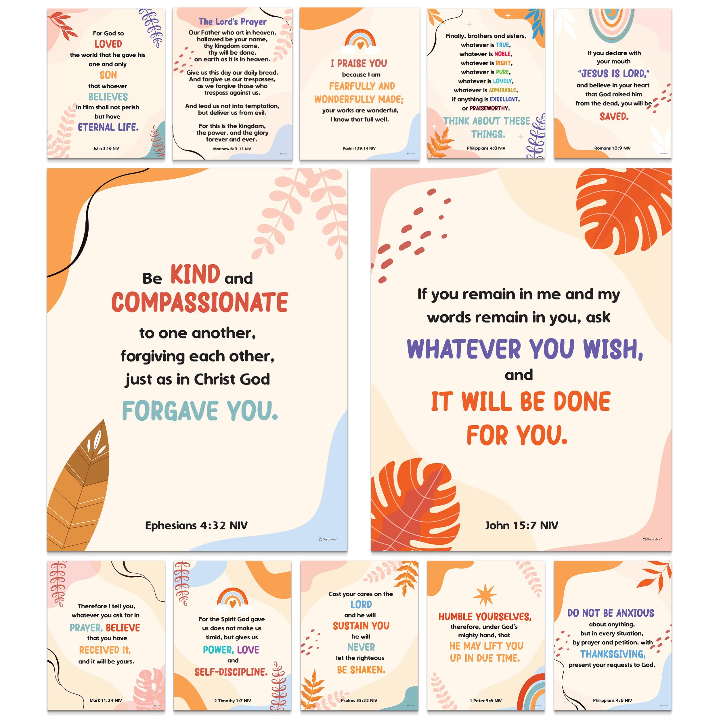 Christian Posters For Teachers Amazon.com : Hadley Designs Sunday